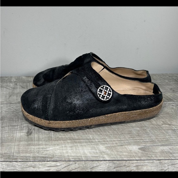 Haflinger | Shoes | Haflinger Grizzly Black Leather Womens Slip On ...